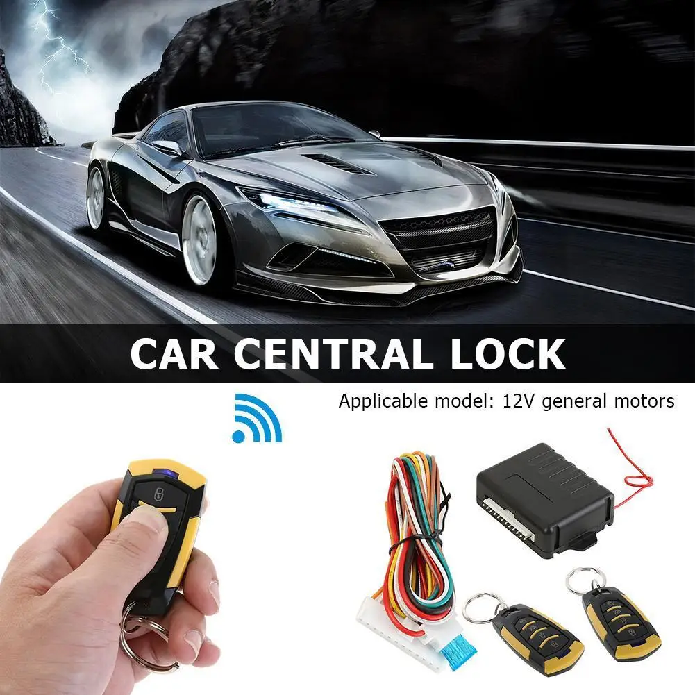 Universal-Car-Remote-Central-Door-Lock-Kit-Keyless-Entry-Alarm-System ...