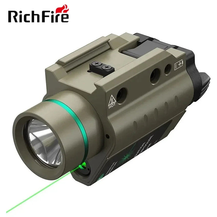 Richfire-linterna-t-ctica-l-ser-verde-luz-de-arma-combinada-con-montaje ...