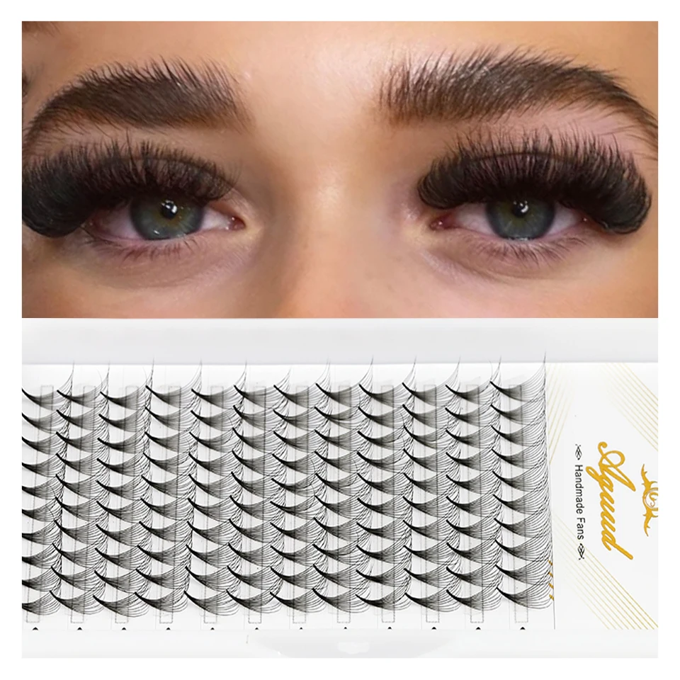 AGUUD-Sharp-Narrow-Stem-Premade-Fans-Eyelash-Thin-Pointy-Base-Russian ...