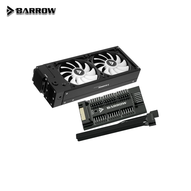 BARROW AIO 360 라디에이터, 라디에이터, 17W PWM 펌프, 냉각 시스템 방열판용 팬 통합