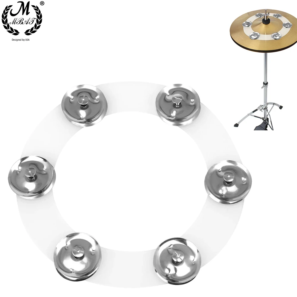 Drum Kit Cymbal Bell Tambourine Hi-hat For Drum Percussion Accessories ...