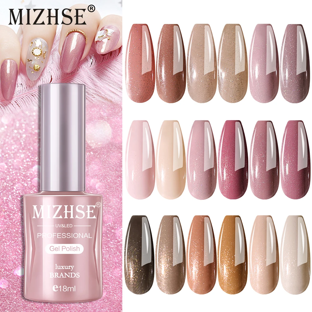 MIZHSE 18ml Glanz Gel Nagellack Matte Lack Hybrid Tränken Weg Von UV/LED Verni Semi permanent ...