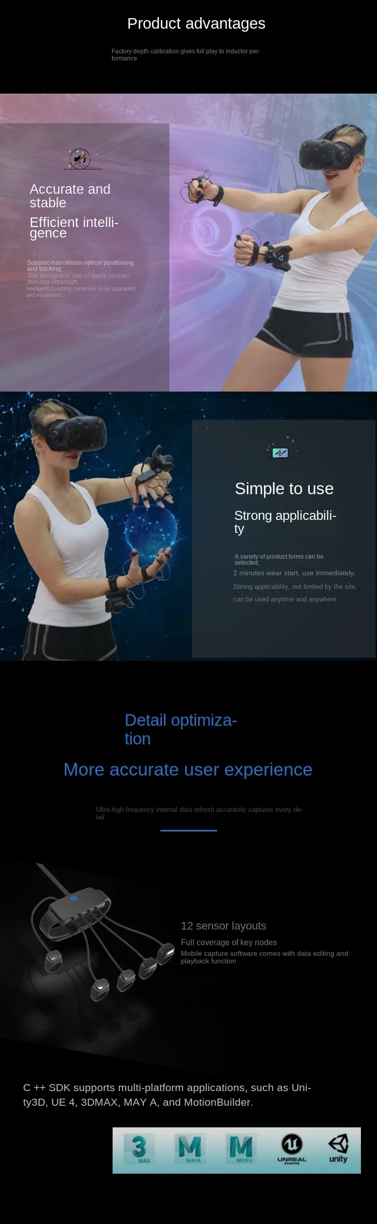 Inertia Gloves MHand VR Motion Capture Gloves Gesture Recognition ...