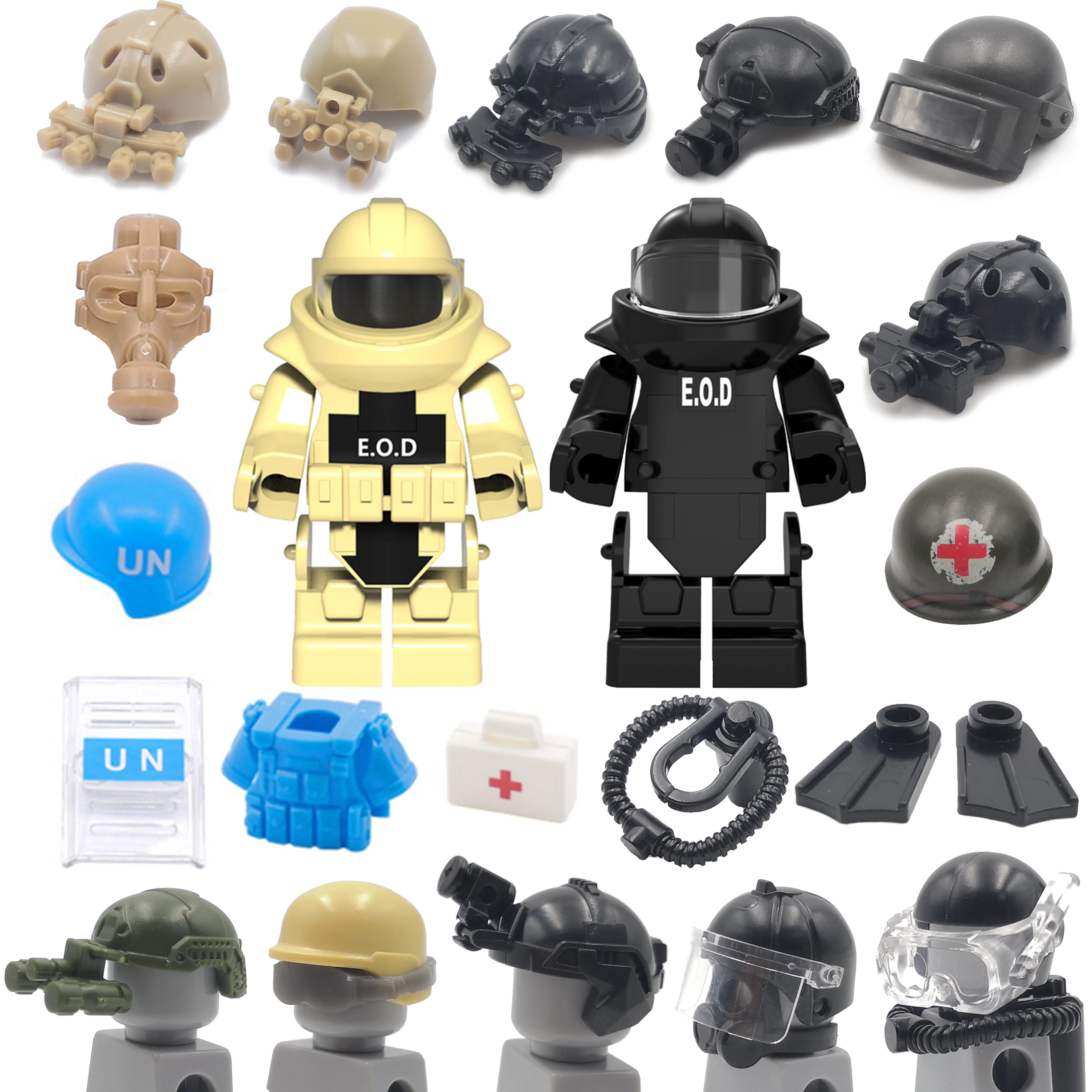 DIY Helmet MICH FAST Hat EOD Night Vision Wetsuit Swat Body Armor ...