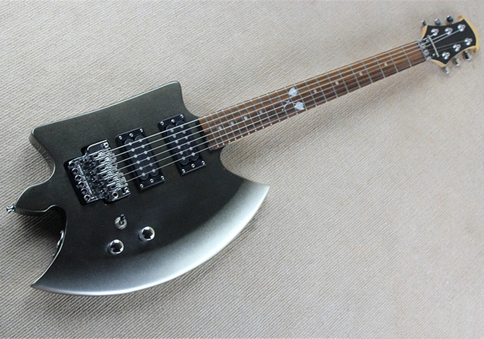 Flyoung-Axe-Shape-Electric-Guitar-with-Chrome-Hardware-Rosewood ...