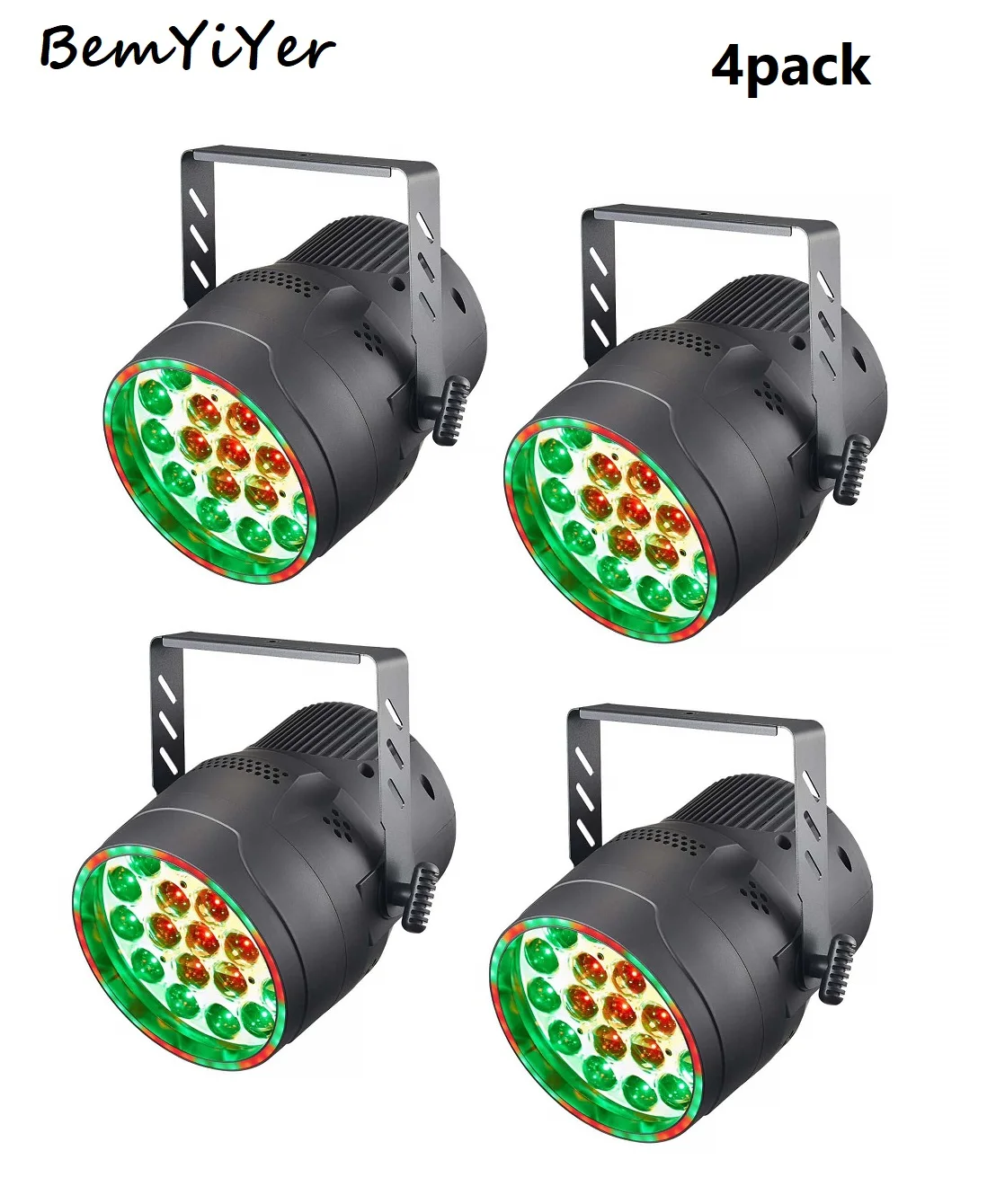 4pack 19*15w LED Zoom Par wash light RGBW 4in1 for DJ wedding party ...