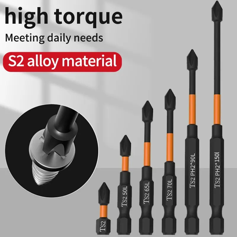 6PCS-Cross-Screwdriver-Head-Strong-Magnetic-Anti-Slip-High-Hardness ...