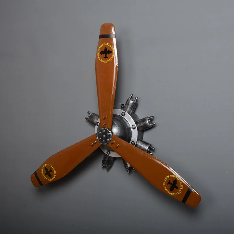 Retro-Large-Airplane-Propeller-Metal-Wall-Hanging-Decor-Crafts-Cafe ...