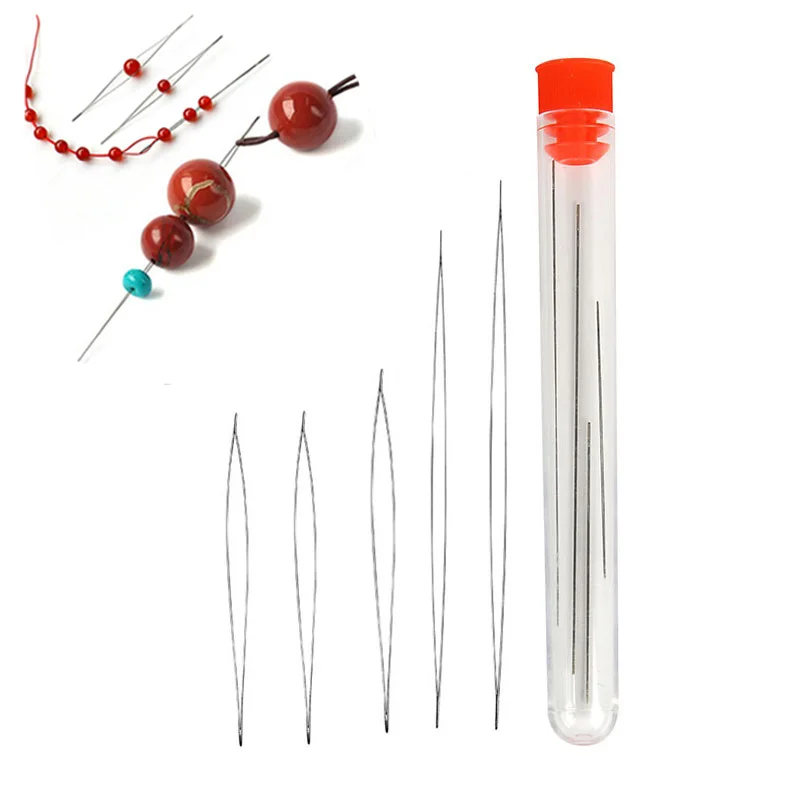 18-Pieces-Beading-Needle-Needle-Open-Bend-Needle-Necklace-Bracelet-Tool ...