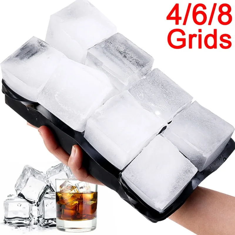 Big-Ice-Cube-Mold-Chocolate-Ice-Maker-Molds-Food-Grade-Silicone-Ice ...
