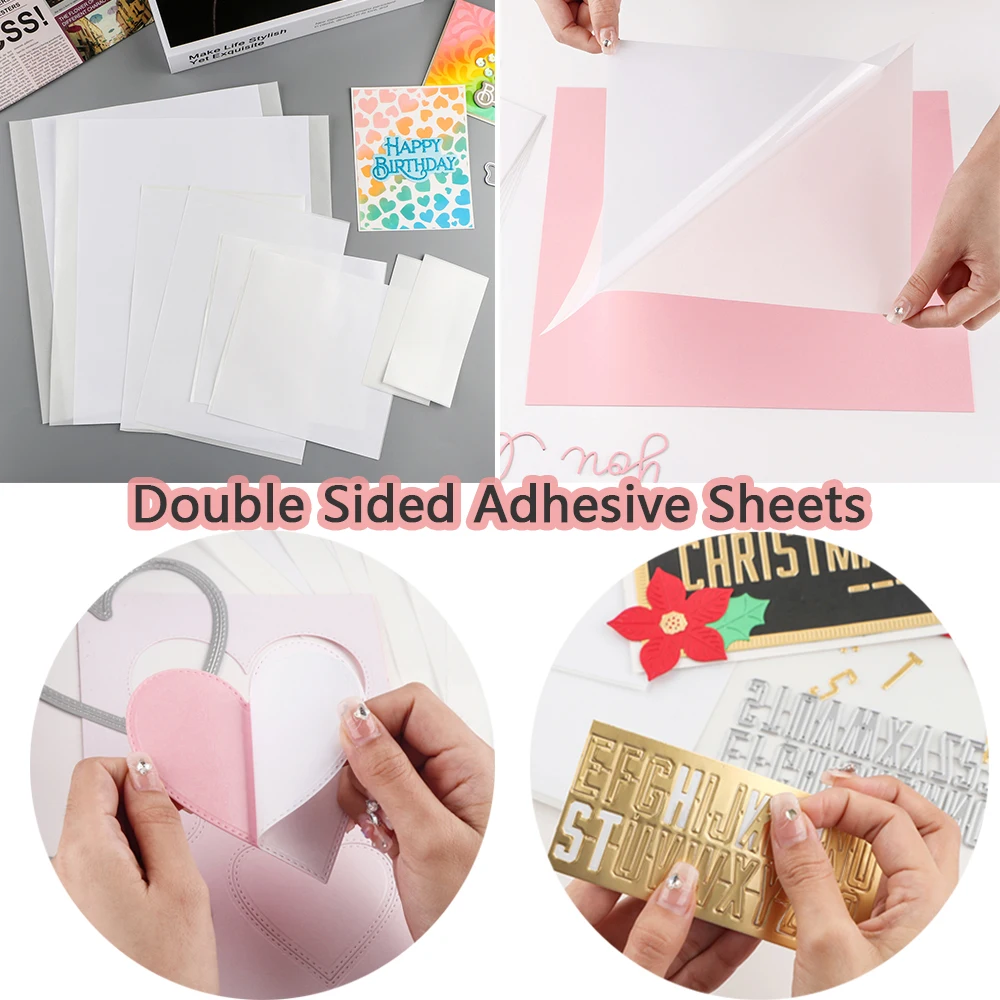 10pcs-Cuttable-Clear-Double-Sided-Adhesive-Sheets-for-DIY-Adding-Pop ...