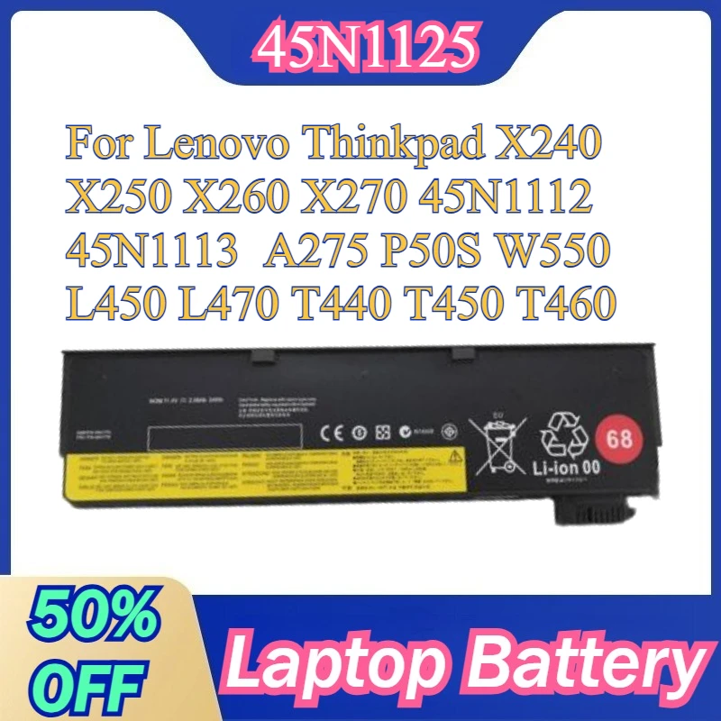 45N1125 High-Quality Battery for Lenovo Thinkpad X240 X250 X260 X270 ...