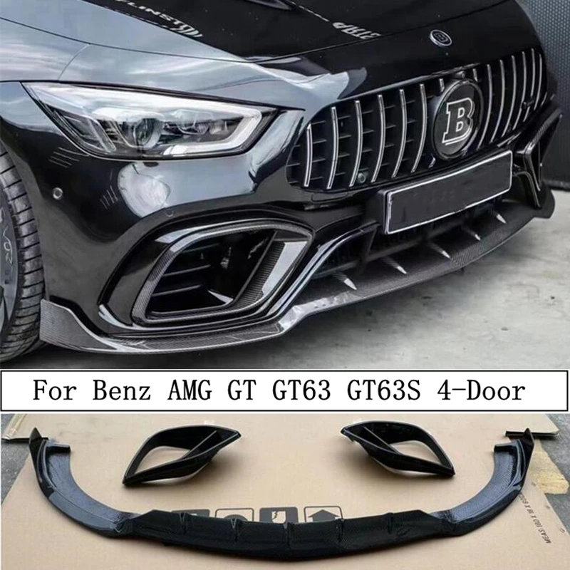 For-Mercedes-Benz-AMG-GT63-63S-4-Door-2019-2023-Real-Carbon-Fiber-Front ...