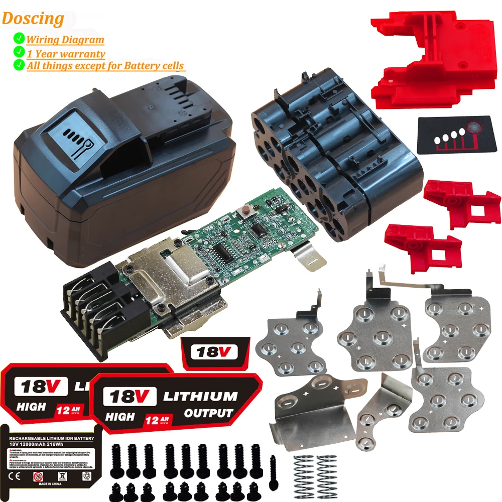 Doscing-15-21700-Li-ion-Battery-Plastic-Case-PCB-Charging-Protection ...