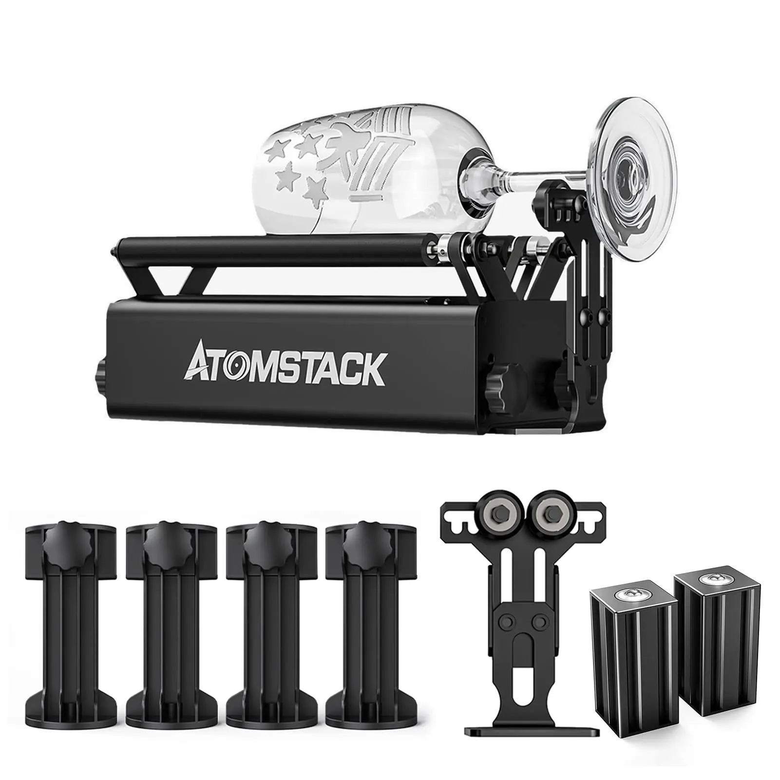 ATOMSTACK-R3-Pro-Laser-Rotary-Roller-Laser-Engraving-Y-Axis-Engraving ...