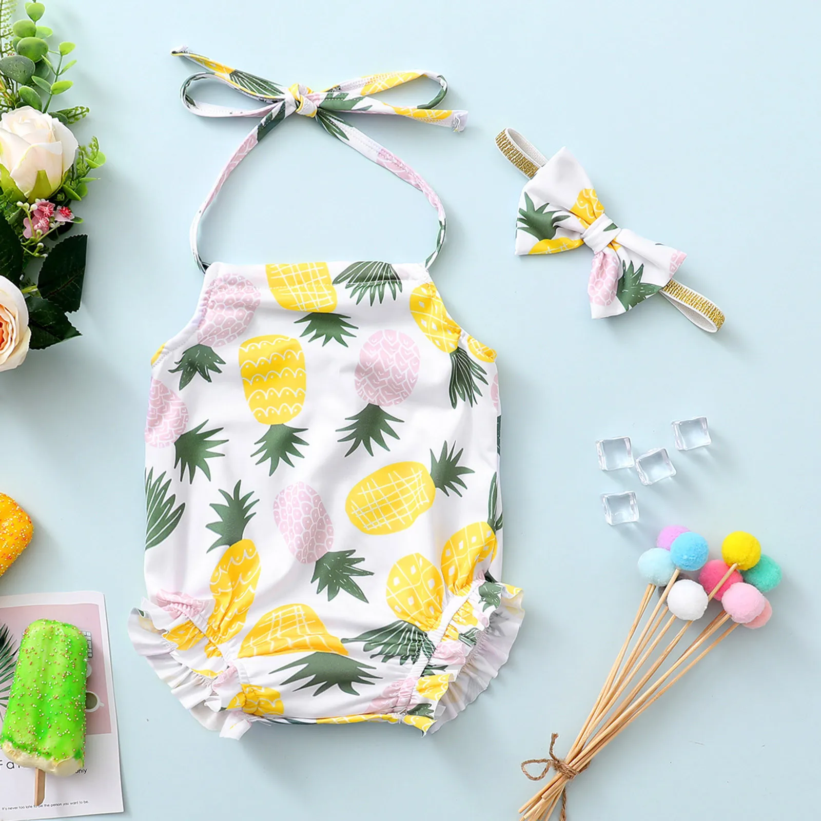 Swimsuit-Size-14-Toddler-Baby-Girl-OnePiece-Cartoon-Prints-Swimsuit ...