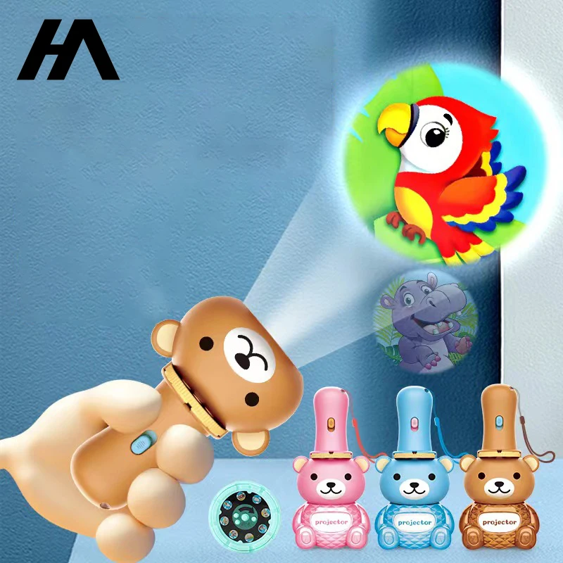 Children-Early-Education-Cognitive-Toys-Flashlight-Projector-Cartoon ...