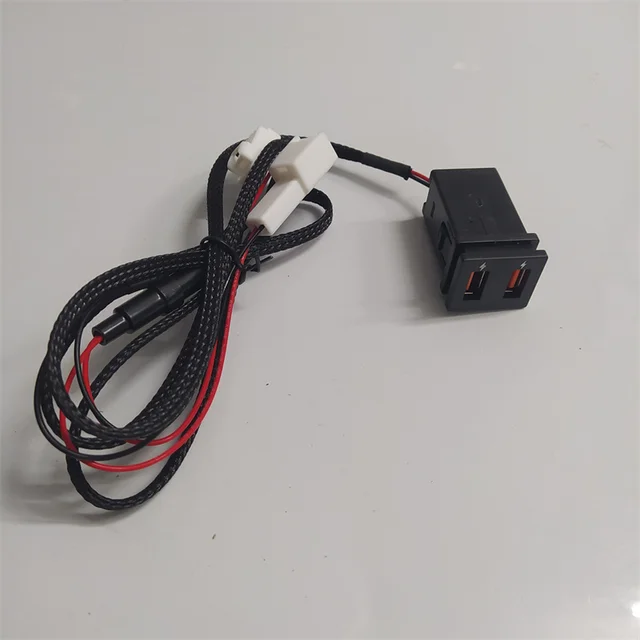 12V Car Dual USB C QC3.0 Cigarette Lighter Socket Quick Charger Adapter ...