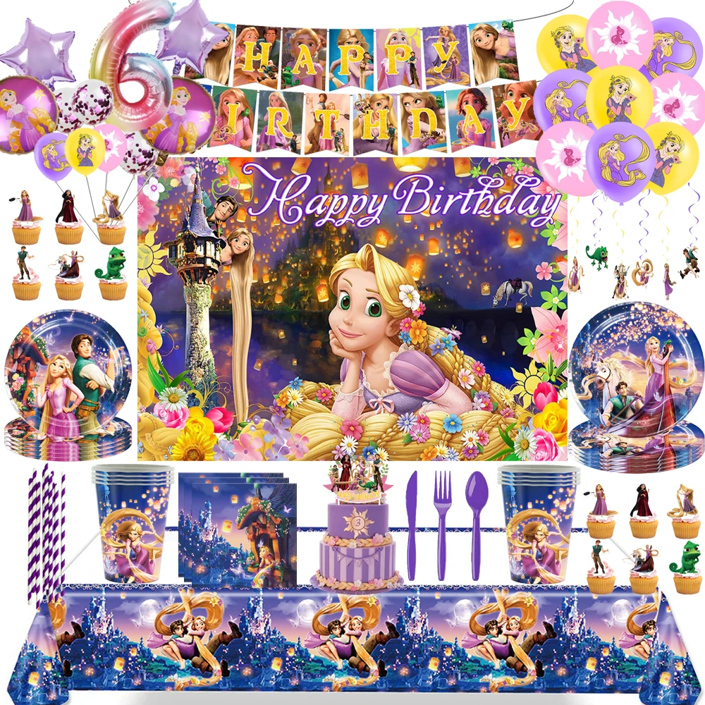 Disney-Tangled-Rapunzel-Princess-Party-Decorations-Disposable-Paper-Cup ...