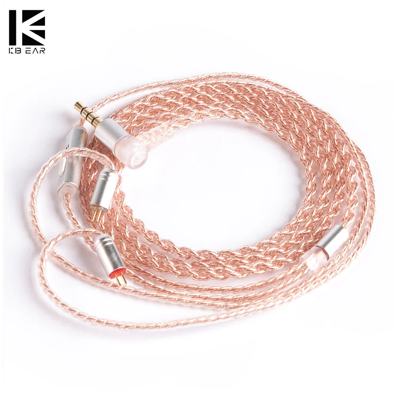 KBEAR-4-Core-Copper-Upgrade-Earphone-Cable-2PIN-QDC-MMCX-TFZ-Earbuds ...