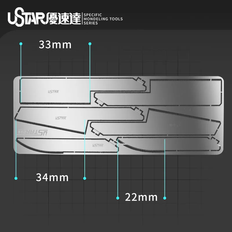 USTAR-Profiled-Mini-Hand-Saws-Blade-Military-Used-For-Gundam-Model ...