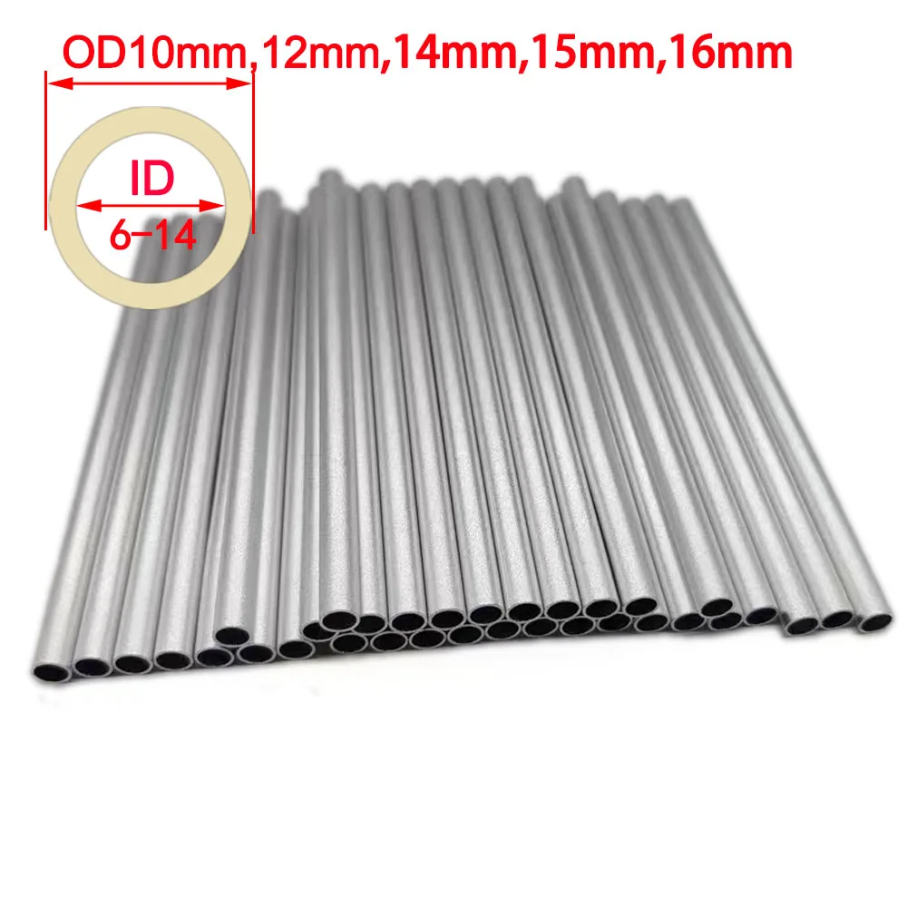 1-4Pcs-6063-Aluminum-Round-Tube-OD10mm-12mm-14mm-15mm-16mm-ID-6mm-13mm ...