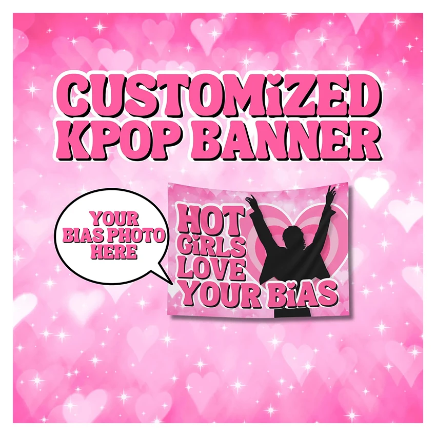Personalized Hot Girls Concert Banner Custom Kpop Flag Decorative Flags ...