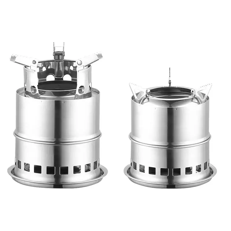 Outdoor-Camping-Wood-Burning-Stove-Portable-Mini-Fire-Pit-Brazier ...