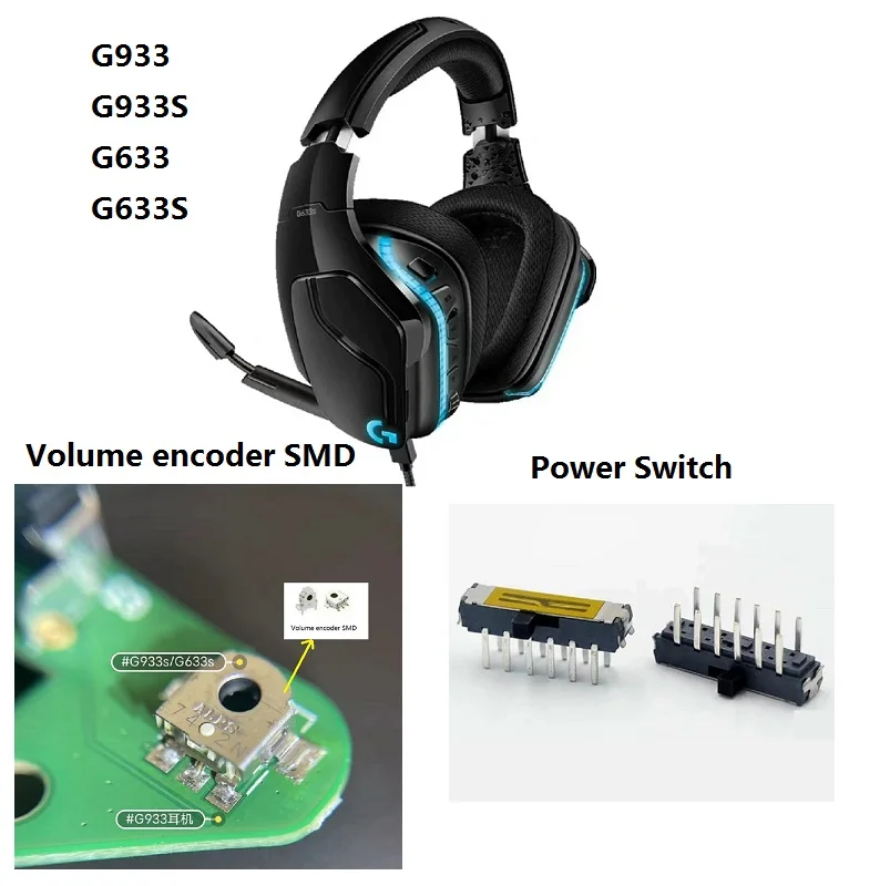 Replacement-spare-parts-for-Logitech-G933-G933S-G633-G633S-Headphones ...