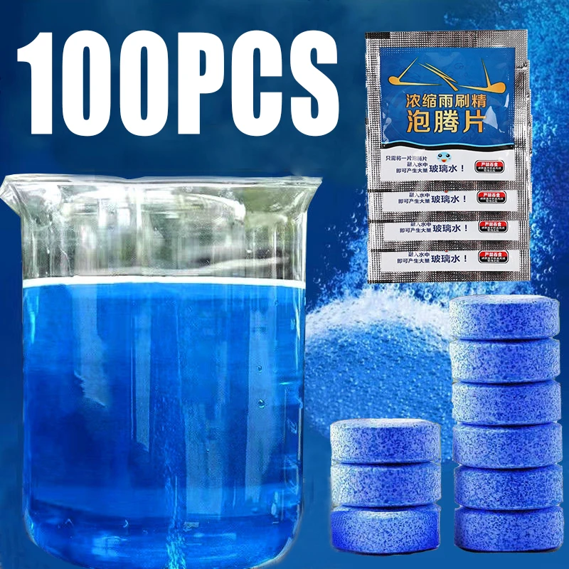 Car Windscreen Effervescent Tablets Solid Cleaner Wiper Cleaning Tools ...