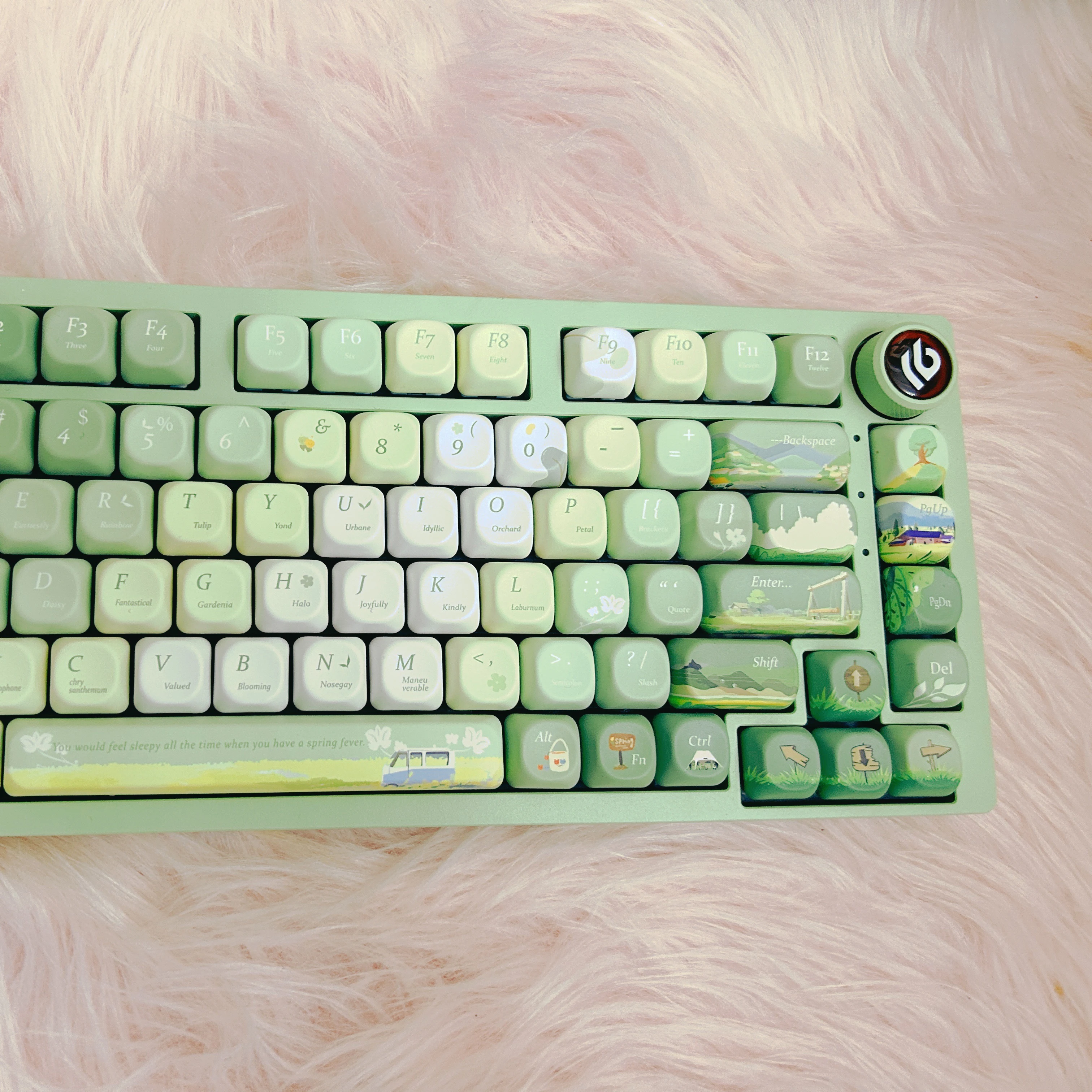 130-Keys-MOA-Profile-PBT-Keycaps-Spring-Outing-Themed-Dye-Sub-Keyboard ...