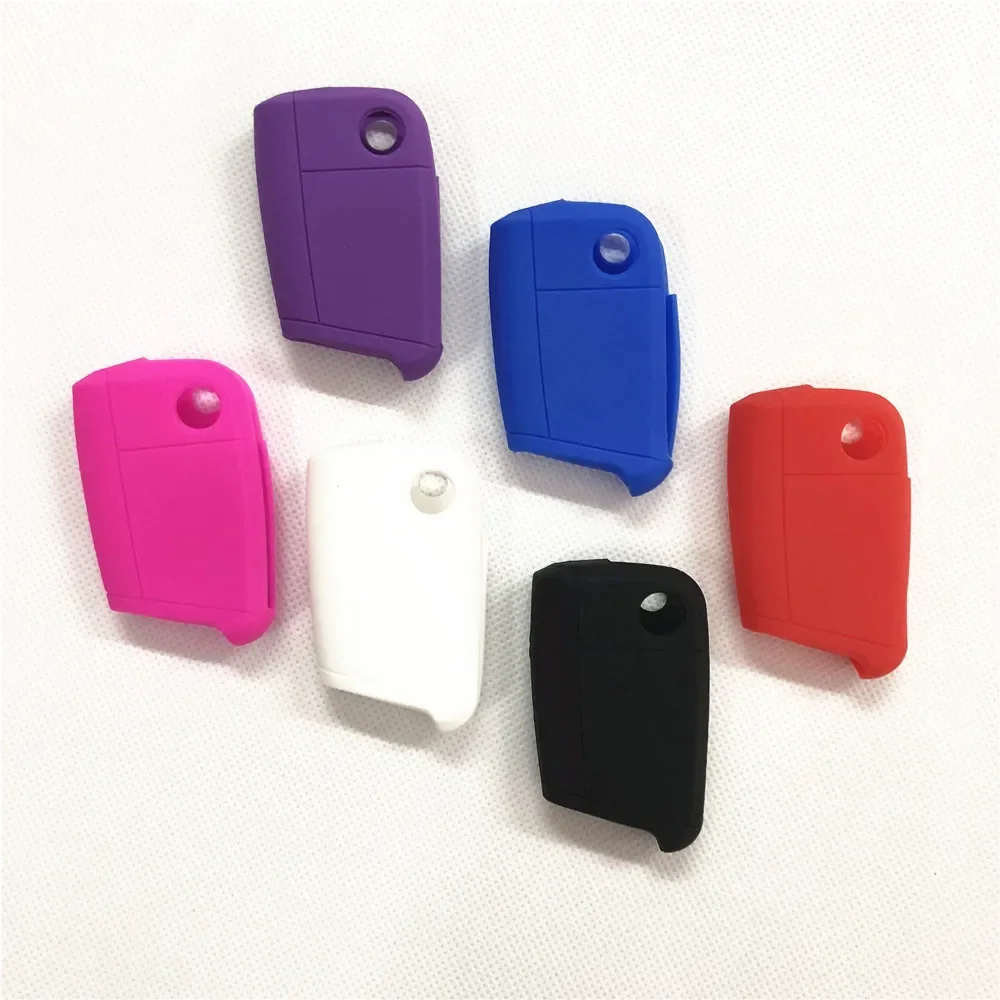 Silicone Car Key Cover Case For Skoda Octavia Yeti Roomster Fabia Rapid ...