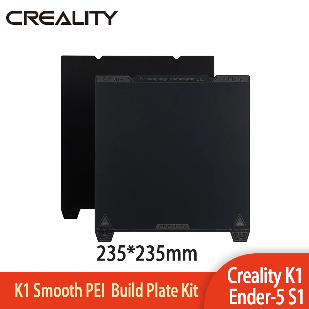 Creality-K1-Original-Smooth-PEI-Build-Plate-Kit-235-235mm-Magnetic-Flexible-Steel-Plate-For ...