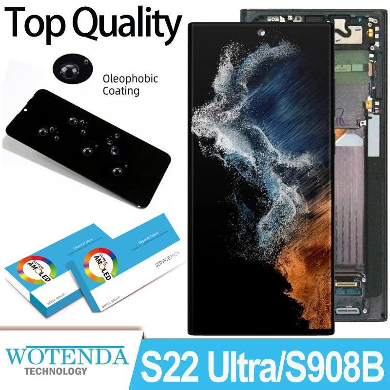 6-8-Dynamic-AMOLED-Display-For-Samsung-S22-Ultra-5G-LCD-SM-S908B-SM ...