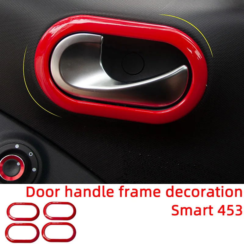 Door Handles Bowl Decoration Frame Car Stickers For Mercedes Smart 453 ...