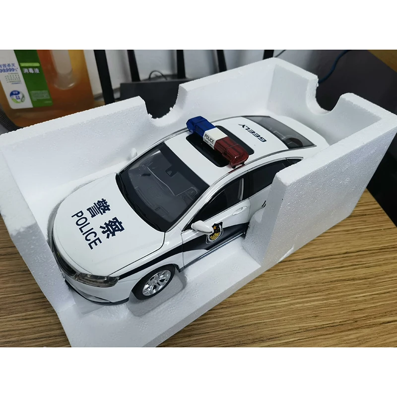 Diecast 1/18 Scale Geely Alloy Car Model Geely Borui Police Car Model ...