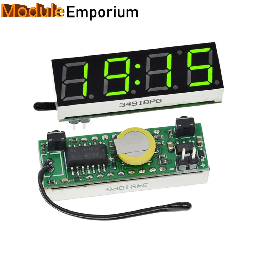 3 In 1 LED RX8025T Digital Clock Temperature Voltage Module DIY Time/Thermometer/Voltmeter DC 5 ...