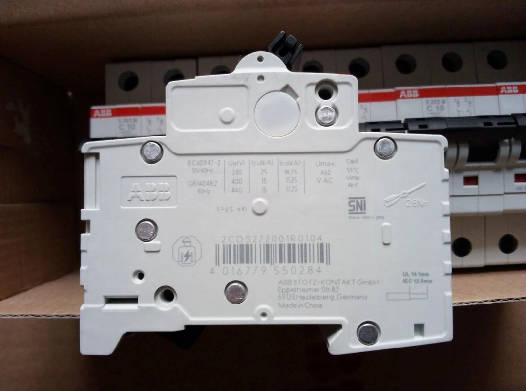 ABB Miniature Circuit Breaker S200 M series C type 3P S203M C1 S203M C6 S203M C10 S203M C16 ...
