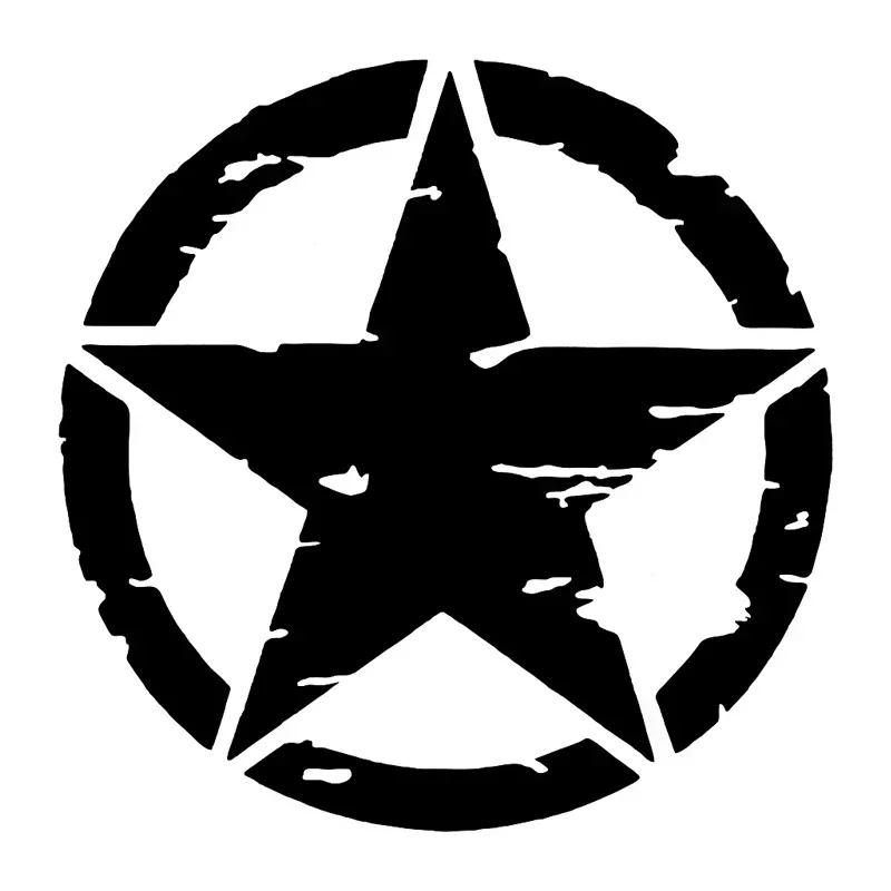Car-Sticker-Distressed-Star-Die-Cut-Vinyl-Five-Stars-Decal-Waterproof ...