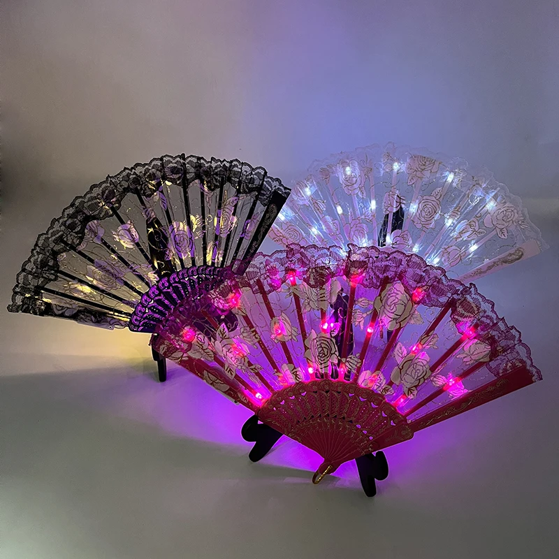 Glowing-Lace-Rose-Fan-Lighting-Up-In-The-Dark-Night-Party-Luminou-LED ...