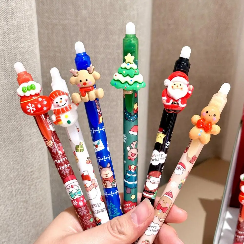 36Pcs Christmas Reindeer Gel Pens Gingerbread Man Gel Pens Festive Blue ...