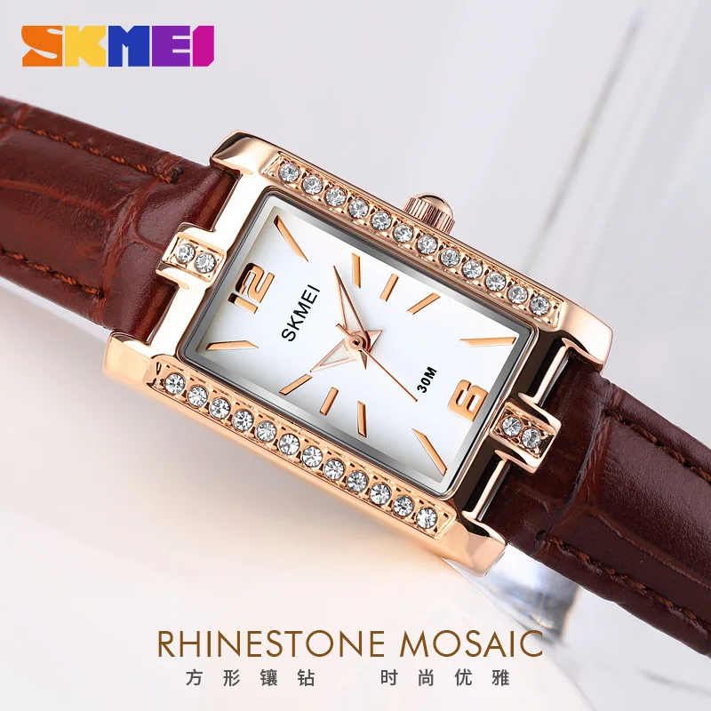 Quartz-Watches-Women-Leather-Stainless-Steel-Bracelet-Watches-Ladies ...