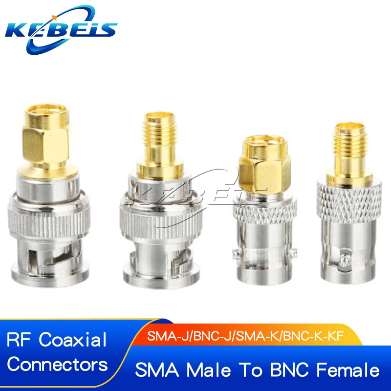 2PCS SMA to BNC Connectors Type Male Female RF Connector Adapter Test ...