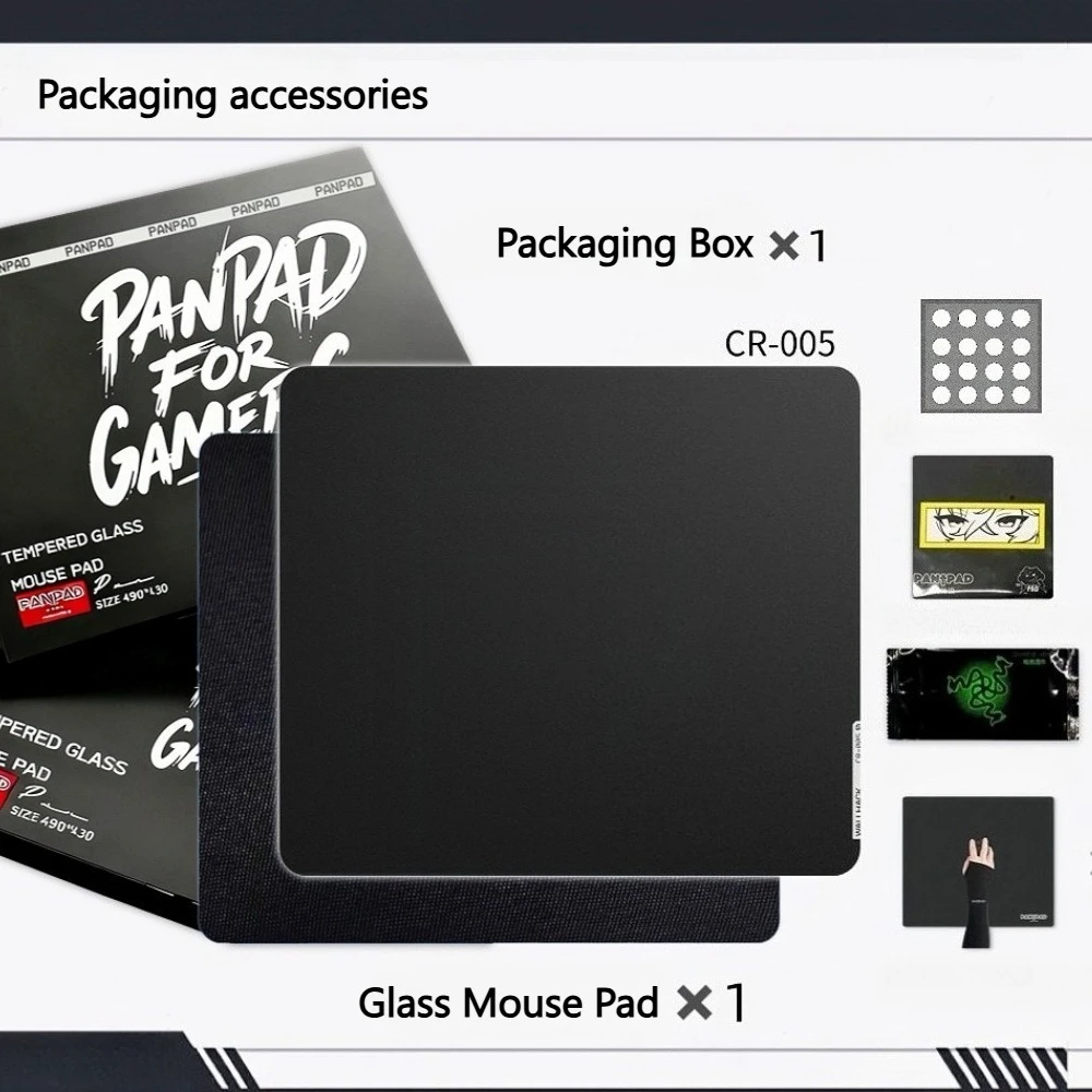 WALLHACK CR-005 Glass Gaming Mouse Pad 3mm 2.5D Copy Reproduced Upgrade ...