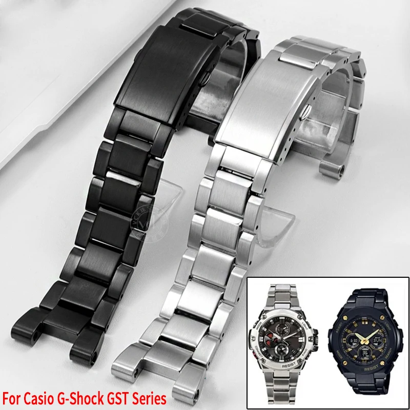High-quality-metal-Stainless-steel-watch-chain-strap-For-Casio-GShock ...