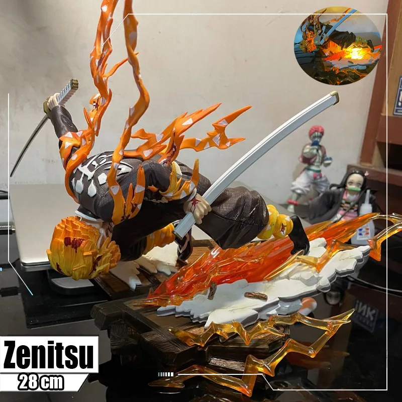 28cm-Demon-Slayer-Anime-Figure-Kimetsu-no-Yaiba-Agatsuma-Zenitsu-GK ...
