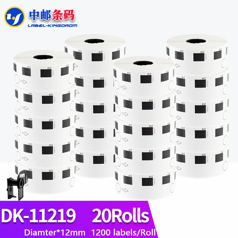 20-Rolls-Brother-Compatibel-DK-11219-Label-Diameter-12mm-Rond-1200 ...