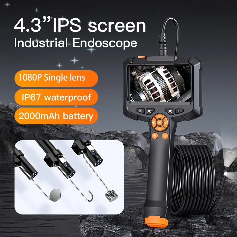 4-3-LCD-Endoscope-Camera-with-Light-Handheld-Borescope-IP67-Waterproof ...