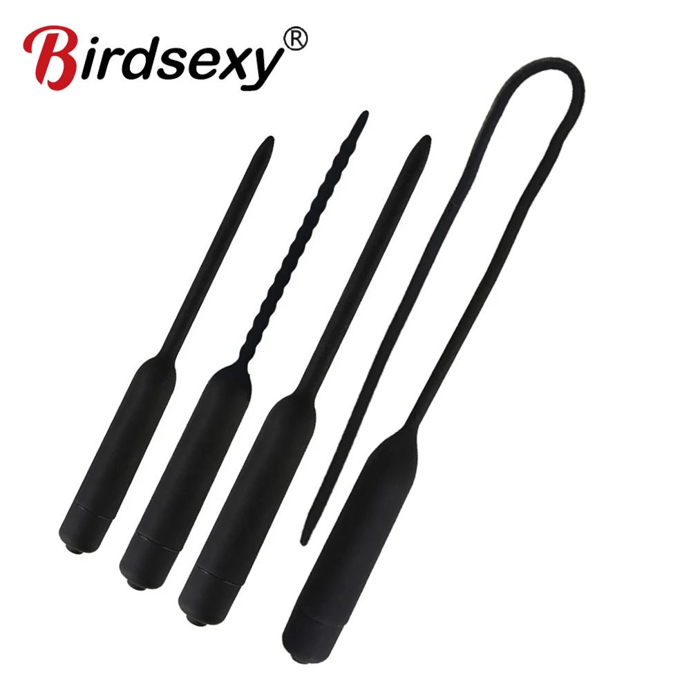 10 Frequency Urethral Vibrator Catheter Penis Plug Sex Toy for Men ...