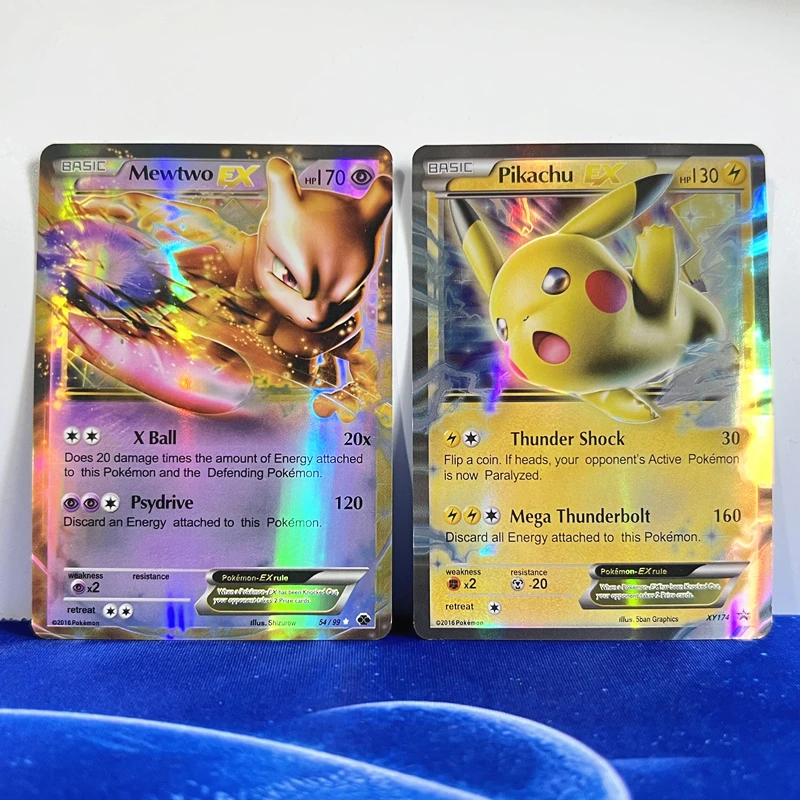 54-100pcs Cards English GX Energy Vmax Mega EX Table Game Charizard Pikachu Rare Collection ...